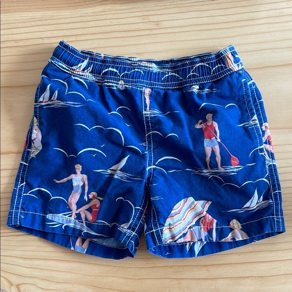 Ralph Lauren | Swim | Polo Ralph Lauren Swim Trunks With Nautical Print ...
